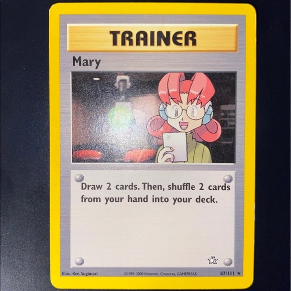 Pokemon | Toys | Mary Trainer Neo Genesis 200 8711 Rare Mint New | Poshmark